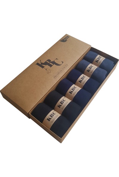 KBC Socks 6'lı Bambu Dikişsiz Erkek Klasik Çorap Seti / 2 Siyah - 2 Lacivert - 2 Füme