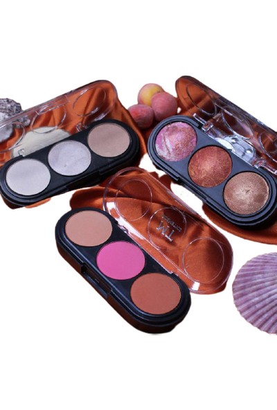 Mujgan 3'Lü Allık Seti + 3'Lü Terracota Allık + 3'Lü Mat Allık + 3'Lü Aydınlatıcı