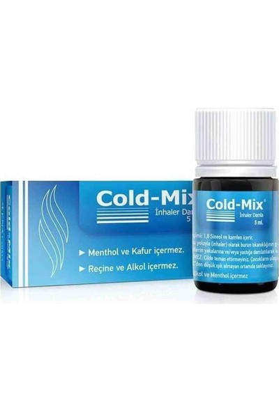Cold-Mix Okaliptus, Ladin Içeren Inhaler Cold-Mix Damla 5 ml