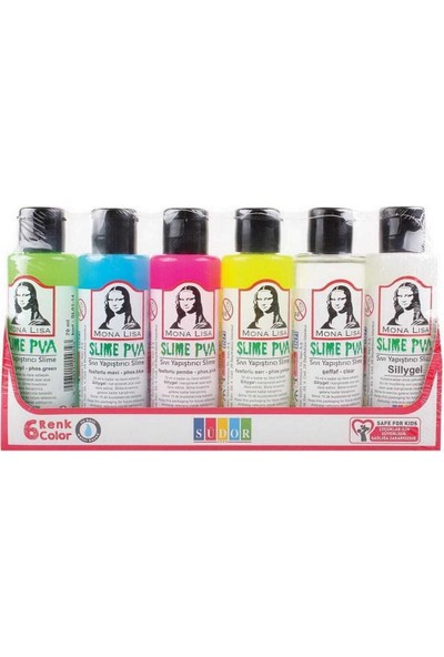 Südor Mona Lisa Slime Jeli 70 ml 6'lı Set Südor Mona Lisa Slime Jeli 70 ml 6'lı Set