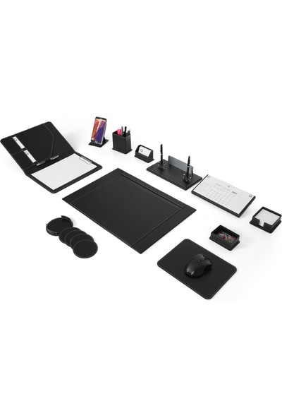 Prozenis Arena Kişiye Özel İsimlikli Siyah Deri Sümen Takımı 11 Parça Prozenis Arena Kişiye Özel İsimlikli Siyah Deri Sümen Takımı 11 Parça