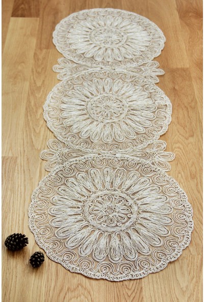 Eae Sanat Fransız Tarzı Güpür Runner (No 6)