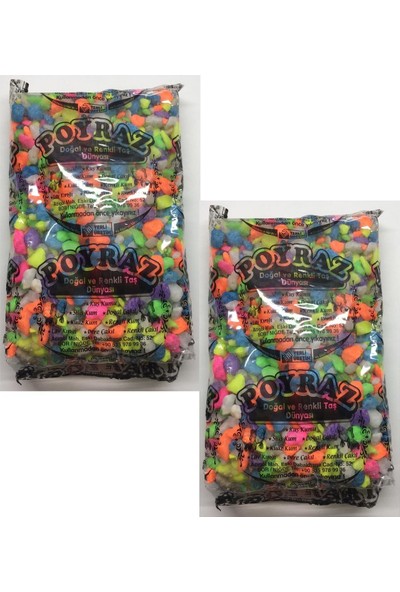 Natural Colors Natural Color Karışık Renkli Akvaryum Çakılı 1 kg (2 Adet) Natural Colors Natural Color Karışık Renkli Akvaryum Çakılı 1 kg (2 Adet)