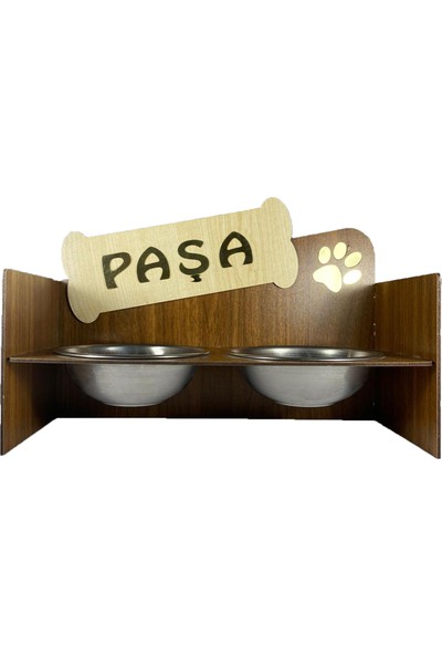 By Tuğçe Design Ahşap Mdf Kedi-Köpek Mama Su Kabı 2'li By Tuğçe Design Ahşap Mdf Kedi-Köpek Mama Su Kabı 2'li