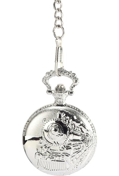 Pierre Rucci Tren Desenli Kapaklı Cep Saati