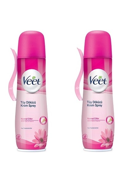 Tüy Dökücü Sprey Krem Normal Ciltler Için 150 ml X2 Adet Tüy Dökücü Sprey Krem Normal Ciltler Için 150 ml X2 Adet