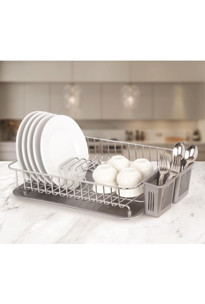 Okyanus Home Krom Modern Tabaklık - Bulaşıklık Okyanus Home Krom Modern Tabaklık - Bulaşıklık