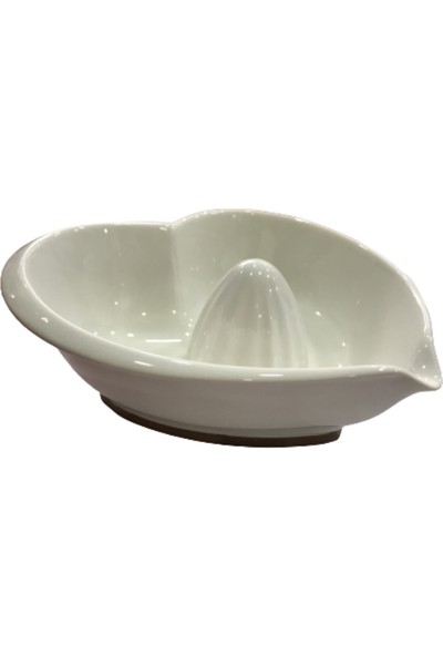 Çelik Ayna Porselen Kalpli Limon Sıkacağı