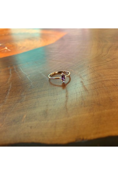 Çağdaş Kuyumculuk Mor Baget Yüzük