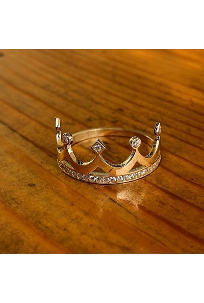 Çağdaş Kuyumculuk Kraliçe Tacı Yüzük