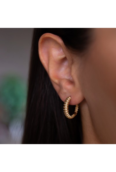 Çağdaş Kuyumculuk Nostaljik Burgu Küpeler Çağdaş Kuyumculuk Nostaljik Burgu Küpeler