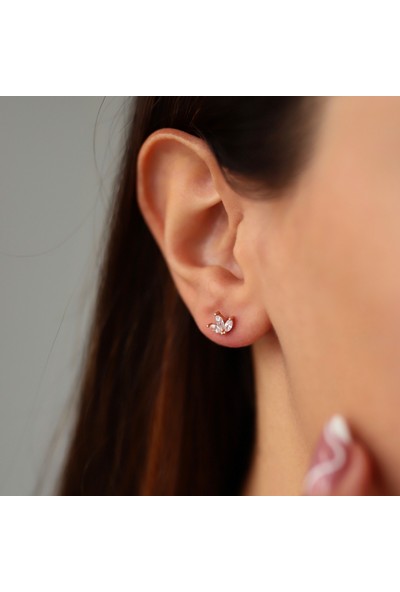 Çağdaş Kuyumculuk Lotus Küpe