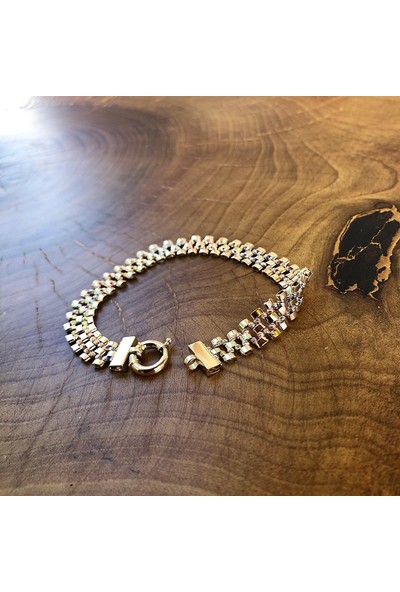 Çağdaş Kuyumculuk Üç Renk Tolu Italyan Pimli Bileklik