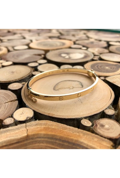 Çağdaş Kuyumculuk Vida Desenli Kelepçe