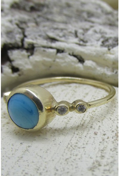 Aykan Kuyumculuk Firuze Taşlı Yüzük 6 - AK0655 Aykan Kuyumculuk Firuze Taşlı Yüzük 6 - AK0655