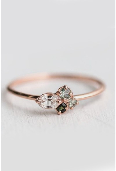 Aykan Kuyumculuk 4 Mevsim Dogal Taşli Yüzük - AK532 Aykan Kuyumculuk 4 Mevsim Dogal Taşli Yüzük - AK532