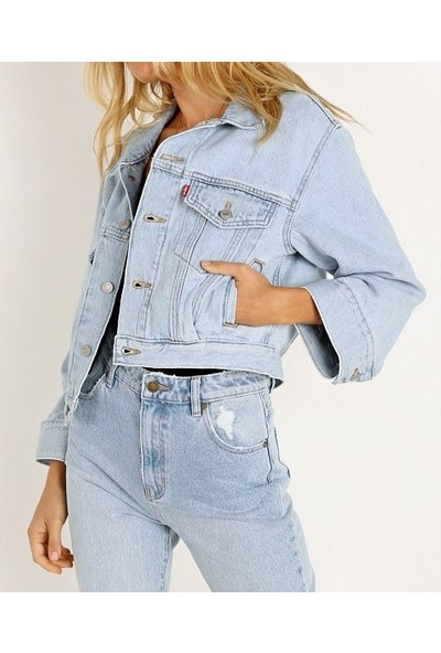 Levi's Levise Kadın Jean Ceket Loose Sleeve Trucker 22773-0001