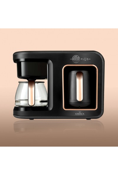 Karaca Hatır Plus 2 in 1 Black Copper Kahve Makinesi