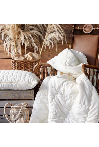 Karaca Home Tek Kişilik Yün Yorgan - 1 Adet Yün Yastık Hediyeli