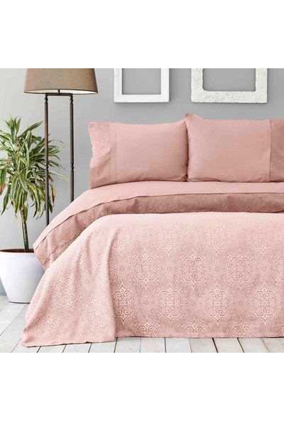 Karaca Home Cynthia Pudra Dantelli Pamuk Private Çift Kişilik Pike Set Karaca Home Cynthia Pudra Dantelli Pamuk Private Çift Kişilik Pike Set