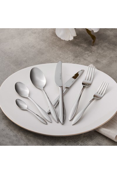 Karaca Costa 84 Parça 12 Kişilik Çatal Kaşık Bıçak Takımı Elegance Kutulu