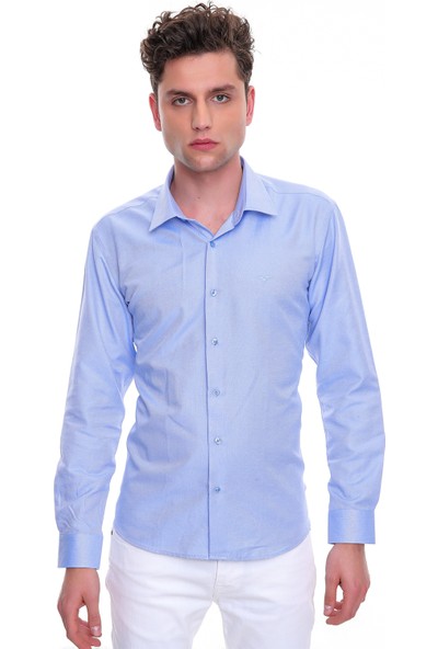 Morven Oxford Slimfit Gömlek Mavi Morven Oxford Slimfit Gömlek Mavi