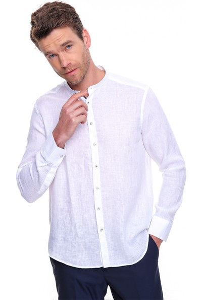 Morven Hakim Yaka Gömlek Beyaz Morven Hakim Yaka Gömlek Beyaz