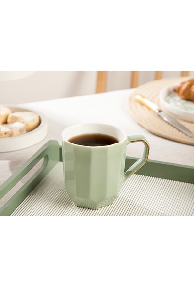 English Home Adela New Bone Kupa 350 ml. Yeşil English Home Adela New Bone Kupa 350 ml. Yeşil