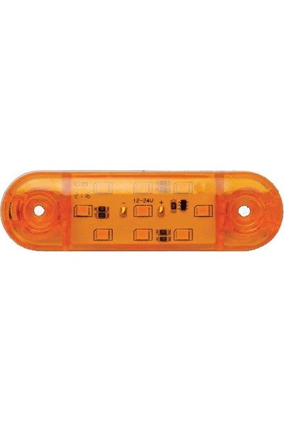 9 Ledli Tombul Parmak Lamba 12-24 Volt Sarı Renk 9 Ledli Tombul Parmak Lamba 12-24 Volt Sarı Renk