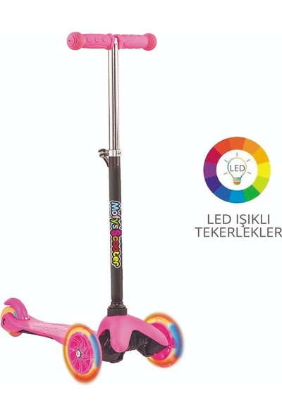 Mofy's Twister Işıklı 3 Tekerlekli Yükseklik Ayarlı Kaymaz Taban Mini Scooter Mofy's Twister Işıklı 3 Tekerlekli Yükseklik Ayarlı Kaymaz Taban Mini Scooter