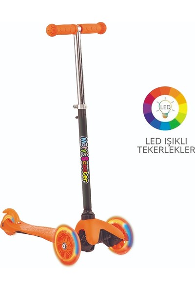 Mofy's Twister Işıklı 3 Tekerlekli Yükseklik Ayarlı Kaymaz Taban Mini Scooter Mofy's Twister Işıklı 3 Tekerlekli Yükseklik Ayarlı Kaymaz Taban Mini Scooter