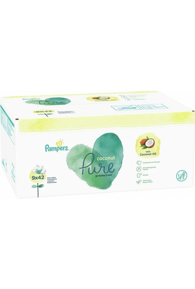Prima Coco Pure Islak Mendil 9X42 Adet Prima Coco Pure Islak Mendil 9X42 Adet