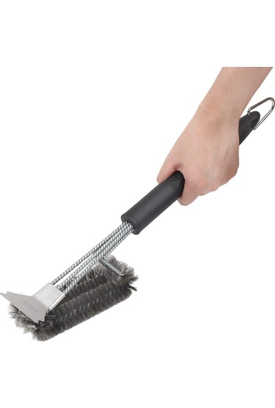 Bluefox Izgara Temizleme Fırçası Kazımalı Paslanmaz Barbekü Mangal Izgara Fırçası