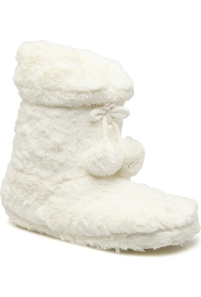 Polaris 600144.Z Beyaz Kadın Panduf