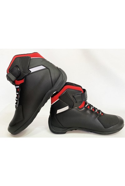 Duratech Motosiklet Bot Kışlık Venezia Siyah Kırmızı