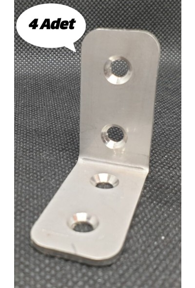Köşebent Paslanmaz 90° 20 x 40 x 40 -4 ADET