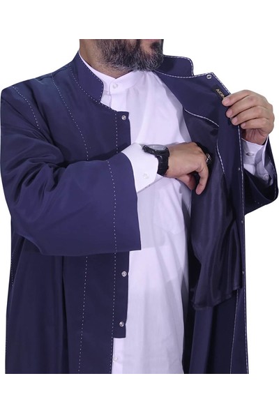 Akıncı Tekstil Puntolu Cübbe Hakim Yaka Lacivert Akıncı Tekstil Puntolu Cübbe Hakim Yaka Lacivert
