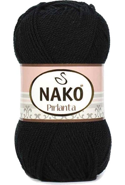 Nako Pırlanta El Örgü Ipi 100 gr | Siyah 217