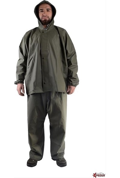Captain Balıkçı Yağmurluk Takımı Fermuarlı