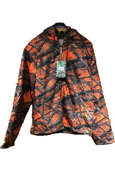 Orion Turuncu Polar Üst Orman Desen Orion Turuncu Polar Üst Orman Desen