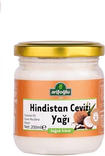 Arifoğlu Hindistan Cevizi Yağı 200 ml Arifoğlu Hindistan Cevizi Yağı 200 ml