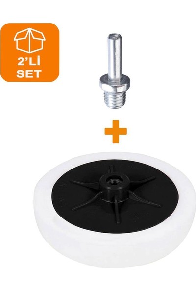 Badem10 Carwell Pasta Cila Polisaj Süngeri 150 mm M14 + Matkap Aparatı Badem10 Carwell Pasta Cila Polisaj Süngeri 150 mm M14 + Matkap Aparatı