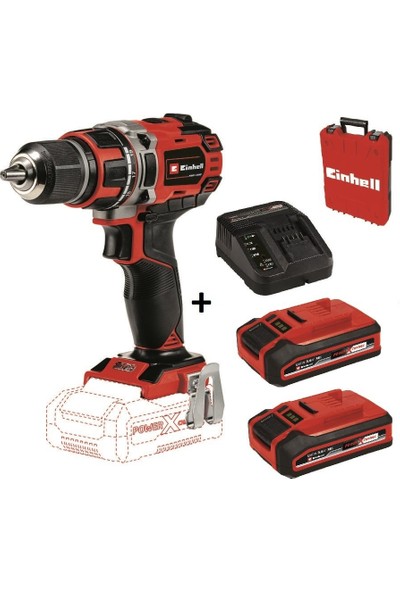 Einhell Te-Cd 18/50 Li Bl Matkap Vidalama + 2*3 Ah Plus Starter Kit + Çanta Einhell Te-Cd 18/50 Li Bl Matkap Vidalama + 2*3 Ah Plus Starter Kit + Çanta