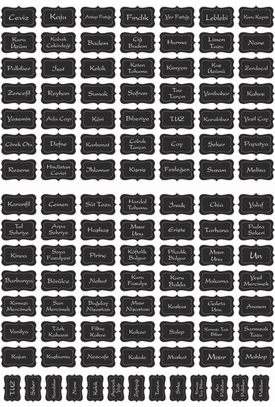 MMA DİJİTAL MAĞAZACILIK 111 Adet Kuruyemiş - Baharat - Bakliyat Kavanoz Etiketi MMA DİJİTAL MAĞAZACILIK 111 Adet Kuruyemiş - Baharat - Bakliyat Kavanoz Etiketi