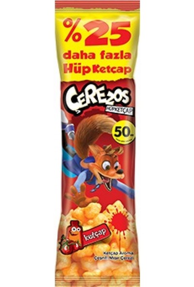 Doğuş Çerezos Hüp Ketçaplı Cips 25 gr Doğuş Çerezos Hüp Ketçaplı Cips 25 gr