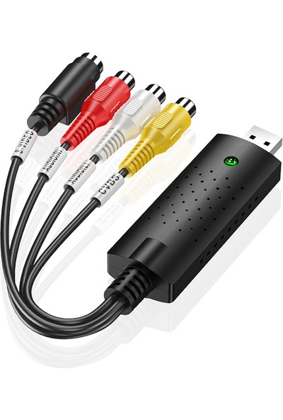 Gahome Vhs Dijital Dönüştürücü USB 2.0 Video Dönüştürücü Ses (Yurt Dışından)