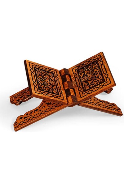 Icma Selçuklu Yakma Desenli Küçük Ahşap Rahle 18,5X45 cm Icma Selçuklu Yakma Desenli Küçük Ahşap Rahle 18,5X45 cm