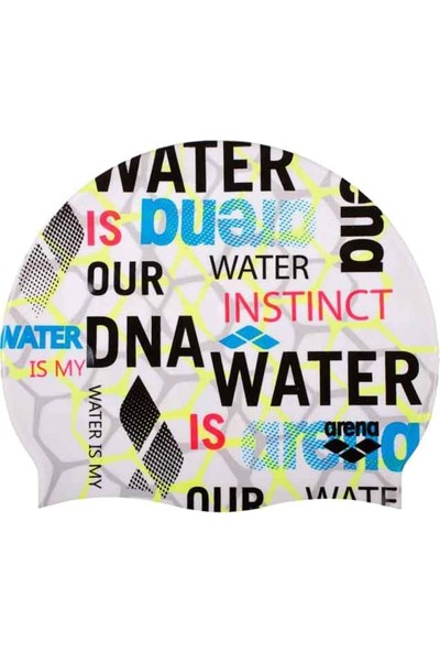 Arena Print 2 Yüzücü Bonesi Beyaz Arena Print 2 Yüzücü Bonesi Beyaz