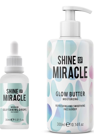 Medium Self Tanning Drops & Glow Butter(Güneşsiz Kendinden bronzlaştırıcı& Yüz ve Vücut nemlendirici Medium Self Tanning Drops & Glow Butter(Güneşsiz Kendinden bronzlaştırıcı& Yüz ve Vücut nemlendirici