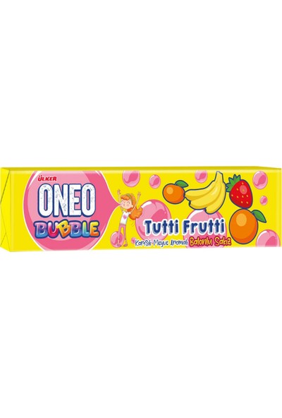 Ülker Oneo Bubble Karışık Meyveli Sakız 22.5 gr Ülker Oneo Bubble Karışık Meyveli Sakız 22.5 gr